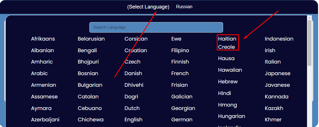 English to Haitian Creole Translation | Image Translator